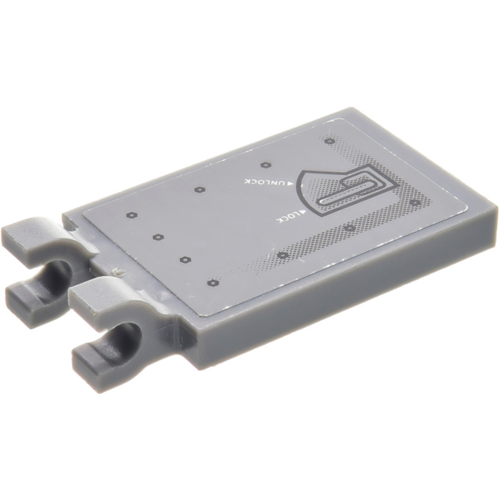 LEGO Gris Pierre Foncé Tuile 2 x 3 avec Horizontal Clips avec Safe ...