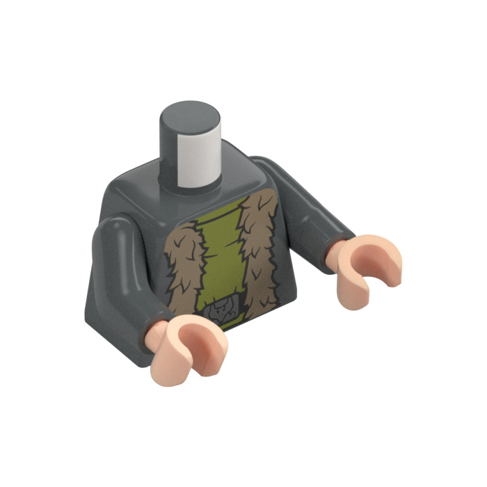 LEGO Dark Stone Gray Viktor Krum with Gray Coat and Fur Collar Minifig ...
