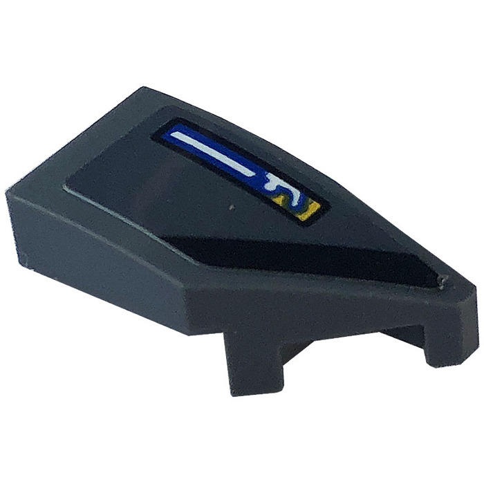 LEGO Wedge 1 x 2 Right with Stripe, Michelin Logo Sticker (29119 ...