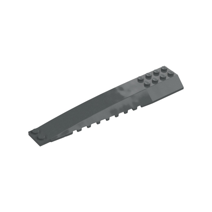 LEGO Dark Stone Gray Wedge 4 x 16 Triple Curved (45301 / 89680) | Brick ...