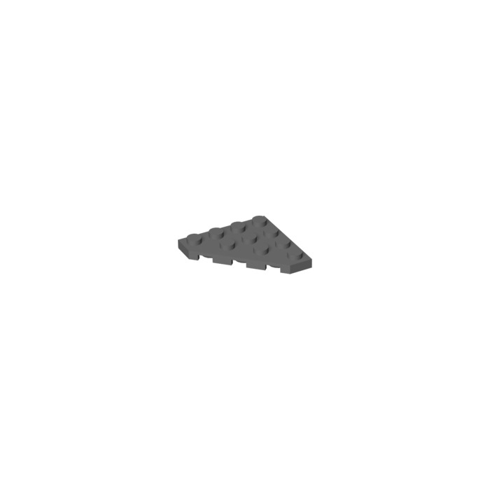 LEGO Dark Stone Gray Wedge Plate 4 x 4 Corner (30503) | Brick Owl ...