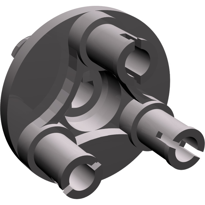 LEGO Dark Stone Gray Wheel Bearing with Three Pins (92909) | Brick Owl ...