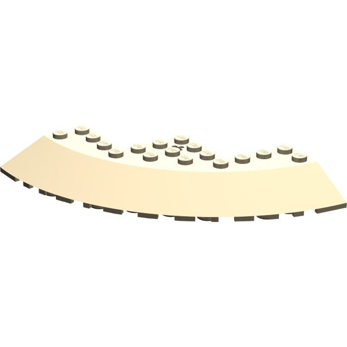 LEGO Dark Tan Brick 10 x 10 Round Corner with Tapered Edge (58846 ...