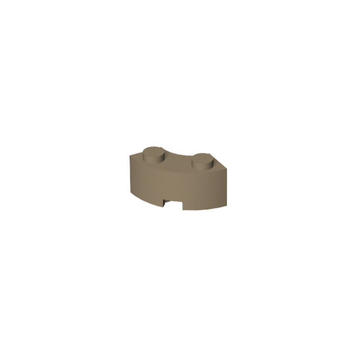LEGO Dark Tan Brick 2 x 2 Round Corner with Stud Notch and Reinforced ...