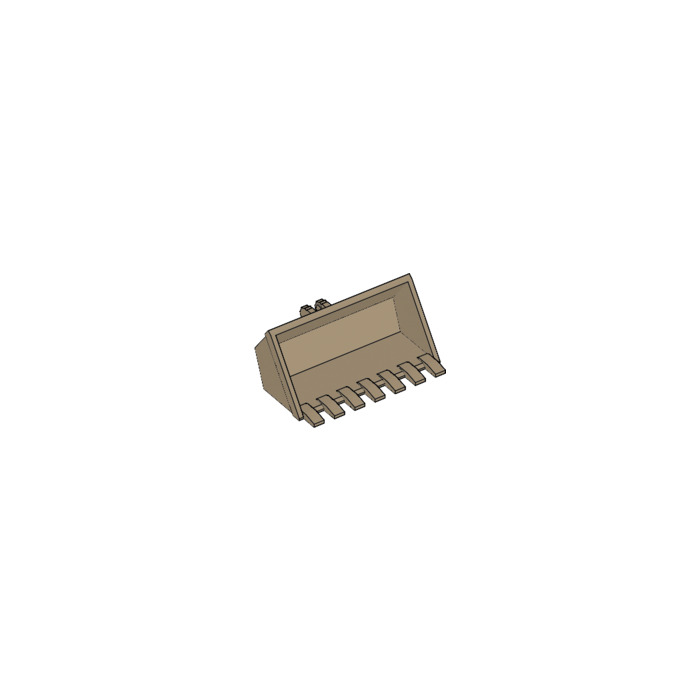 LEGO Dark Tan Digger Bucket 3 x 6 with Hinge (Smooth Inside) (21709 / ...