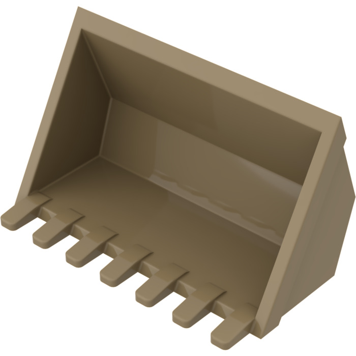 LEGO Dark Tan Digger Bucket 3 x 6 with Hinge (Smooth Inside) (21709 / ...
