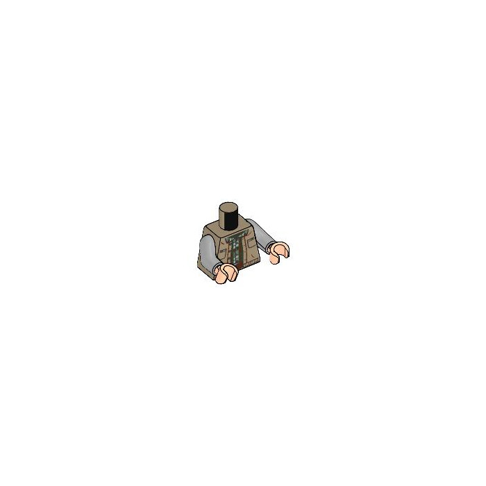 LEGO Dark Tan Dr. Henry Loomis Minifig Torso (973) | Brick Owl - LEGO ...