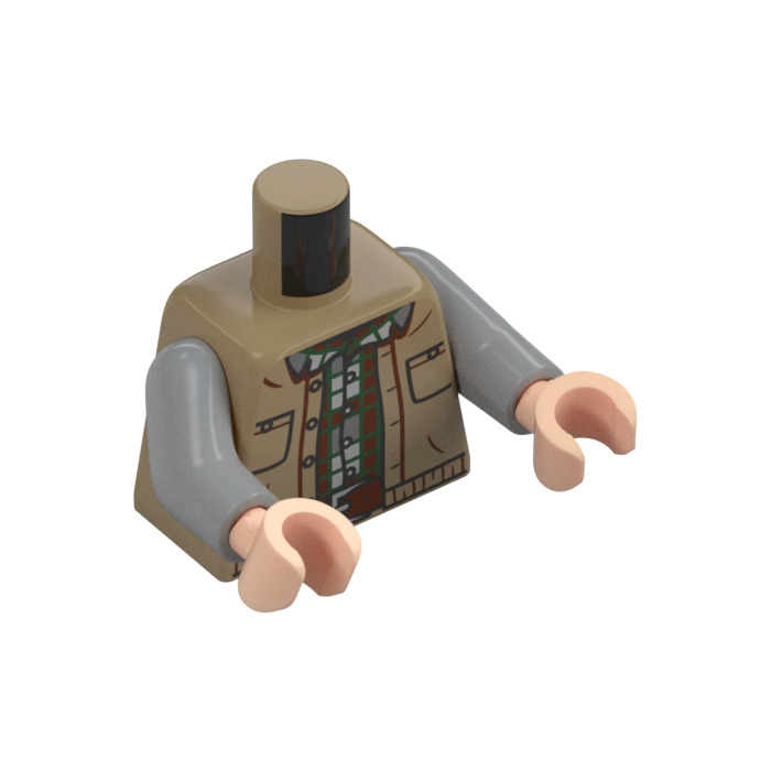 LEGO Dark Tan Dr. Henry Loomis Minifig Torso (973) | Brick Owl - LEGO ...