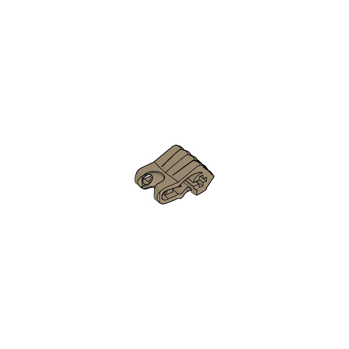 LEGO Dark Tan Hand with Joint Socket and Axle Hole with 4 Fingers ...