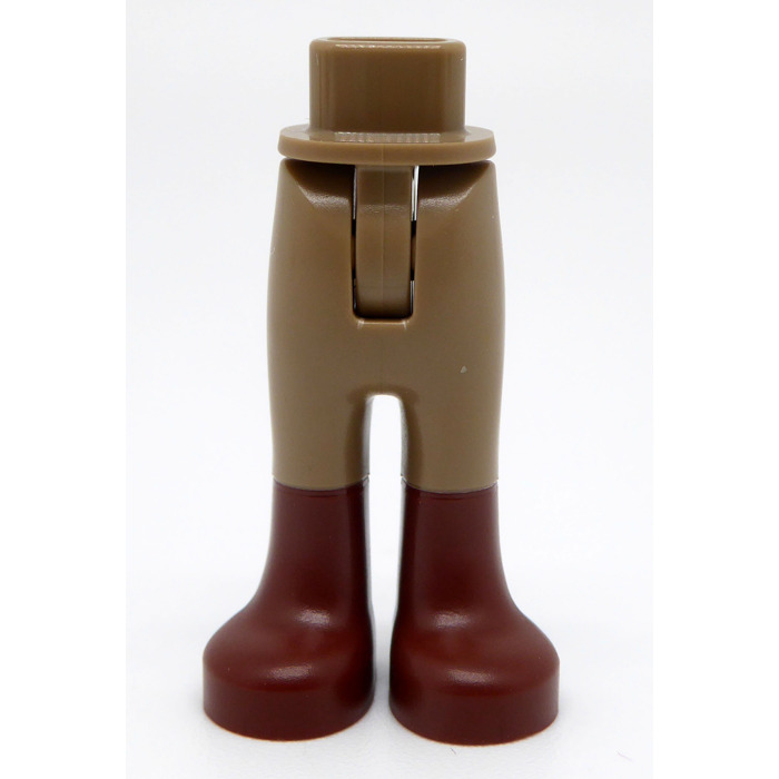 LEGO Dark Tan Minidoll Hip with Trousers with Back Pockets with Reddish ...
