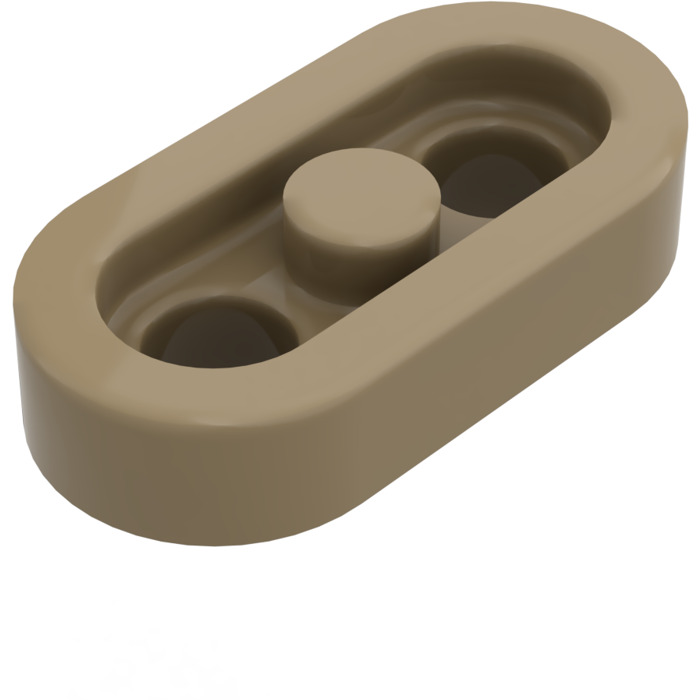 LEGO Dark Tan Plate 1 x 2 with Rounded Ends (35480) | Brick Owl - LEGO ...