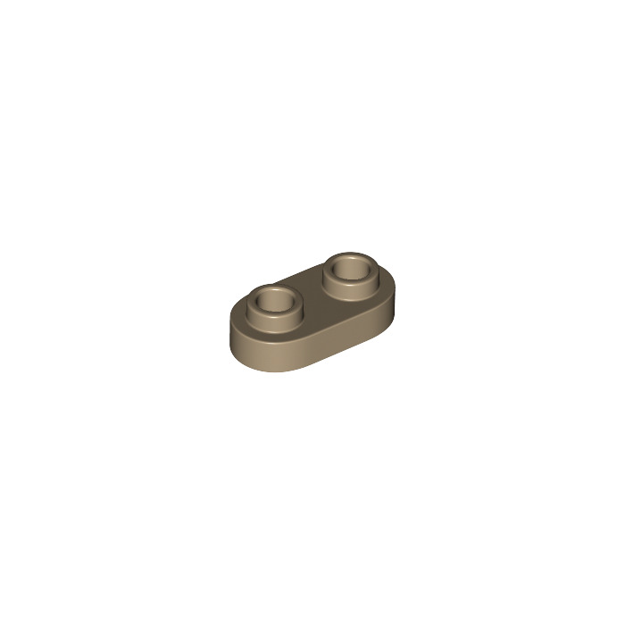 LEGO Dark Tan Plate 1 x 2 with Rounded Ends (35480) | Brick Owl - LEGO ...