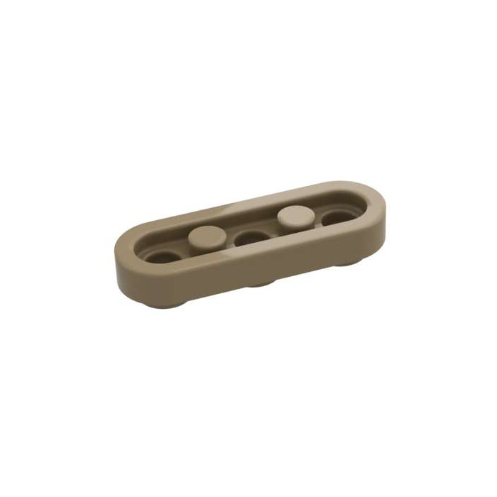 LEGO Dark Tan Plate 1 x 3 with Rounded Ends (77850) | Brick Owl - LEGO ...