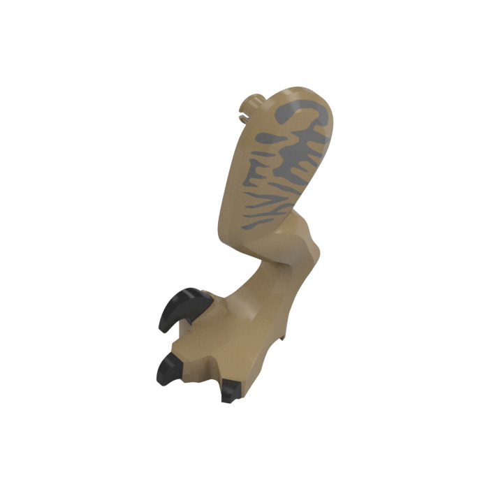 LEGO Raptor Back Left Leg (Large) with Gray Markings (98071 / 103581 ...