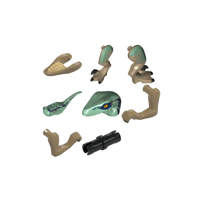 LEGO Dark Tan Raptor with Sand Green | Brick Owl - LEGO Marketplace