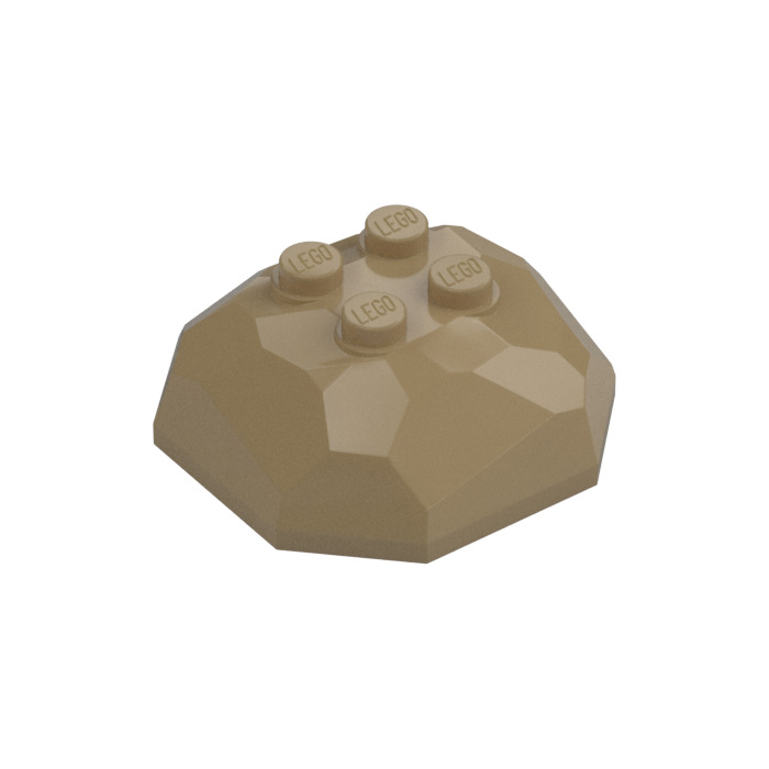 LEGO Dark Tan Rock 4 x 4 Boulder Top (30293 / 42284) | Brick Owl