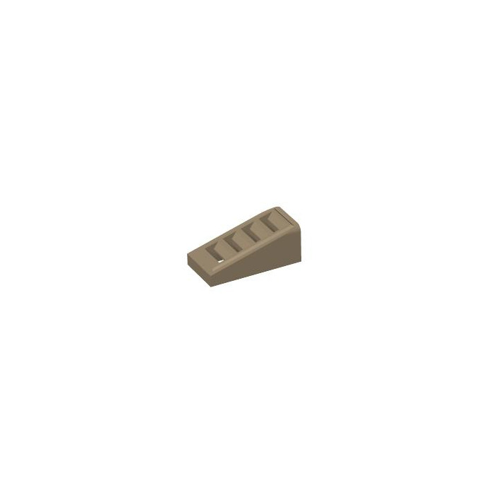 LEGO Dark Tan Slope 1 x 2 x 0.7 (18°) with Grille (61409) | Brick Owl ...