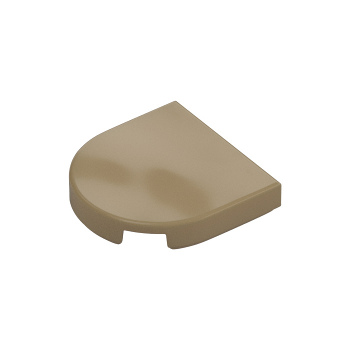 LEGO Dark Tan Tile 2 x 2 Half Oval (5520) | Brick Owl