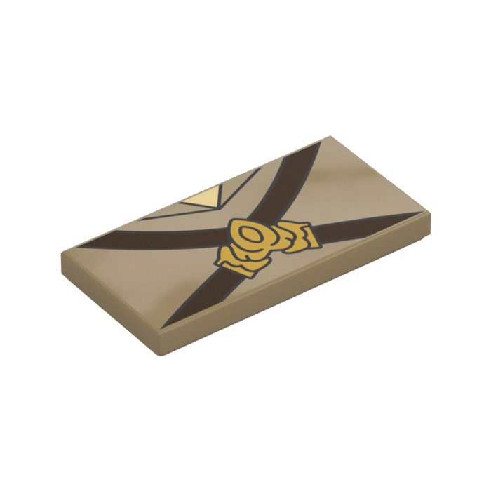 LEGO Dark Tan Tile 2 x 4 with Padme Amidala Torso (87079) | Brick Owl ...