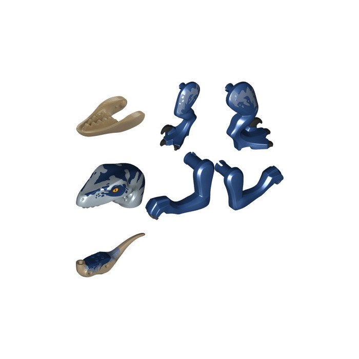 LEGO Dark Tan Raptor with Dark Blue and Sand Blue Markings | Brick Owl ...