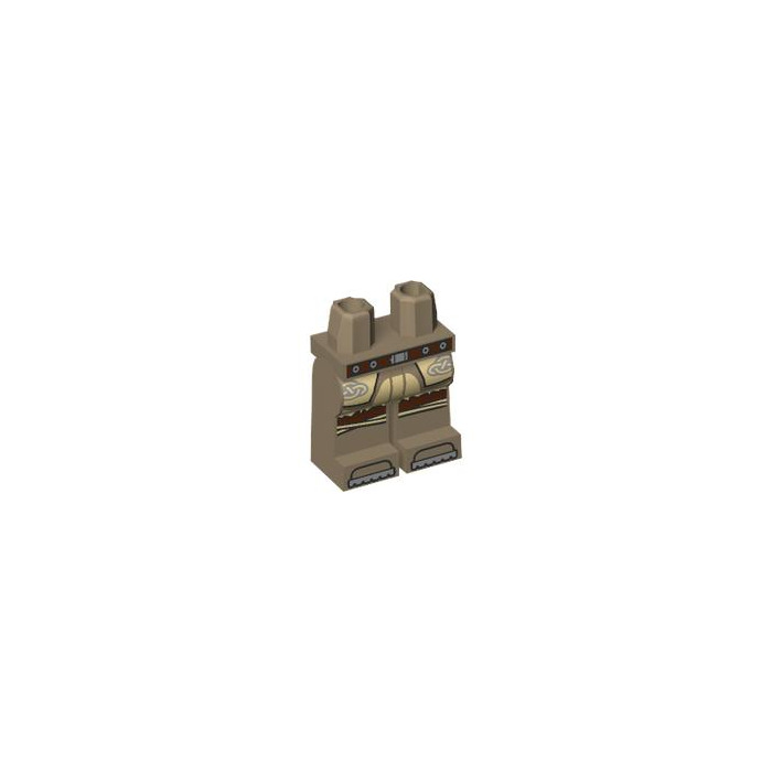 LEGO Dark Tan Viking - Reddish Brown Shirt Minifigure Hips and Legs ...