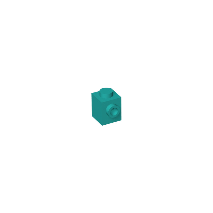 LEGO Dark Turquoise Brick 1 x 1 with Stud on One Side (87087) | Brick ...