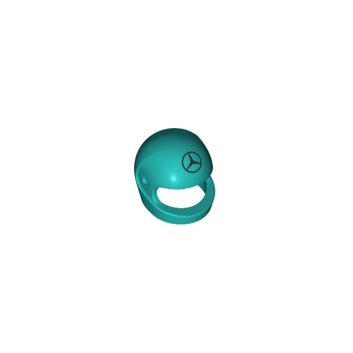 LEGO Crash Helmet with Mercedes Logo (2446) | Brick Owl - LEGO Marketplace
