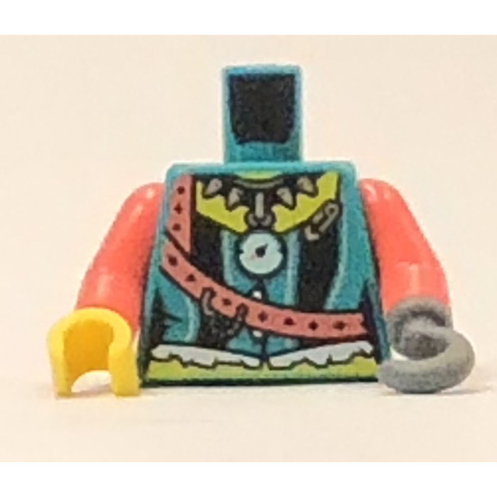 LEGO Dark Turquoise DJ Captain Torso (973) | Brick Owl - LEGO Marketplace