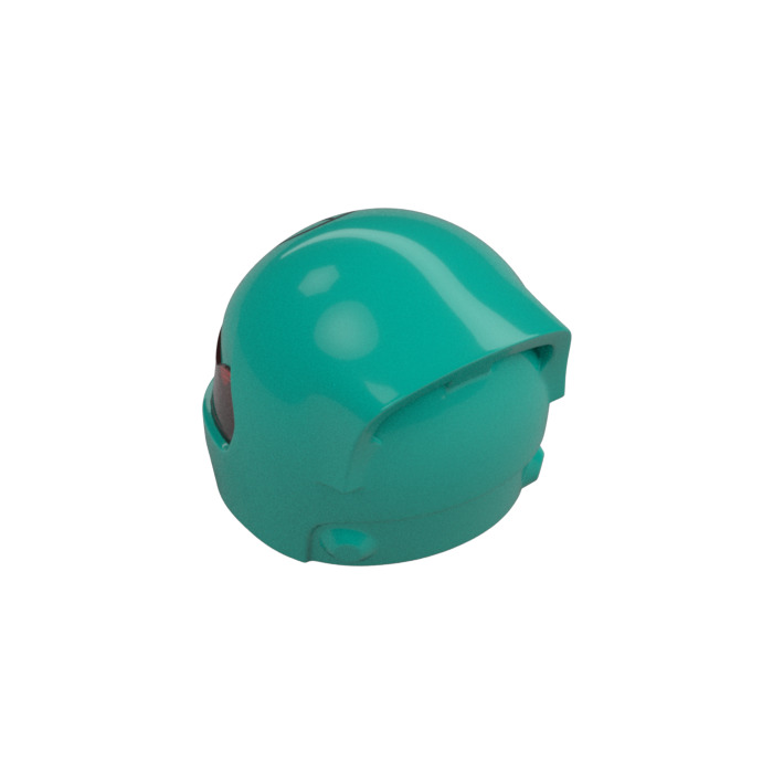 LEGO Dark Turquoise F1 Helmet with Mercedes Logo (7071) | Brick Owl ...