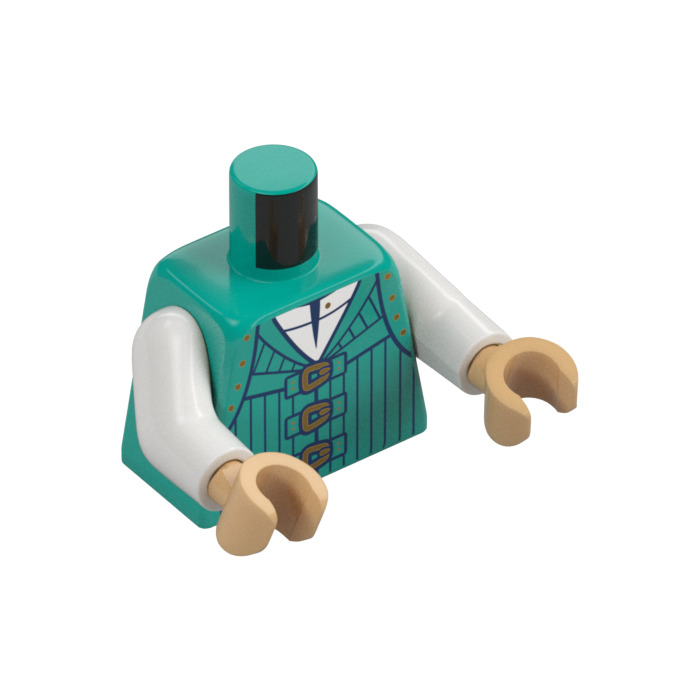 LEGO Flynn Rider with Dark Turquoise Vest and Medium Dark Flesh Legs ...