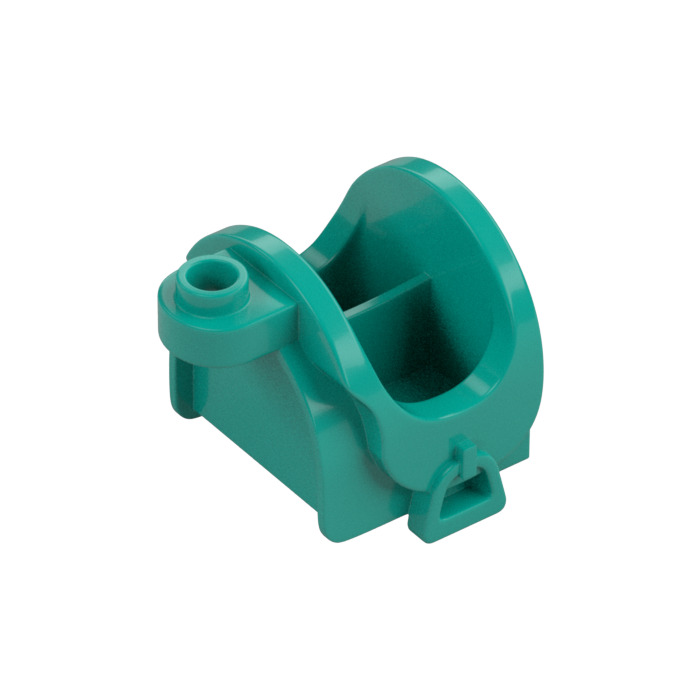 LEGO Dark Turquoise Horse Saddle 2 x 2 with Stirrups (75181 / 93086 ...