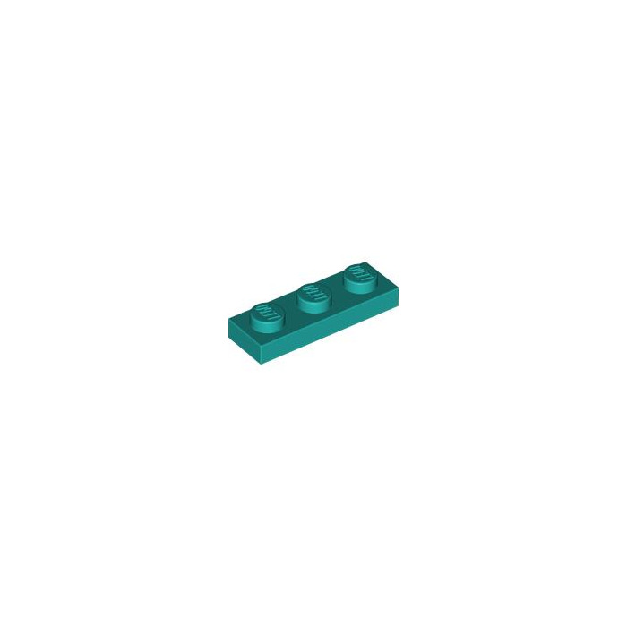 LEGO Dark Turquoise Plate 1 x 3 (3623) | Brick Owl - LEGO Marketplace
