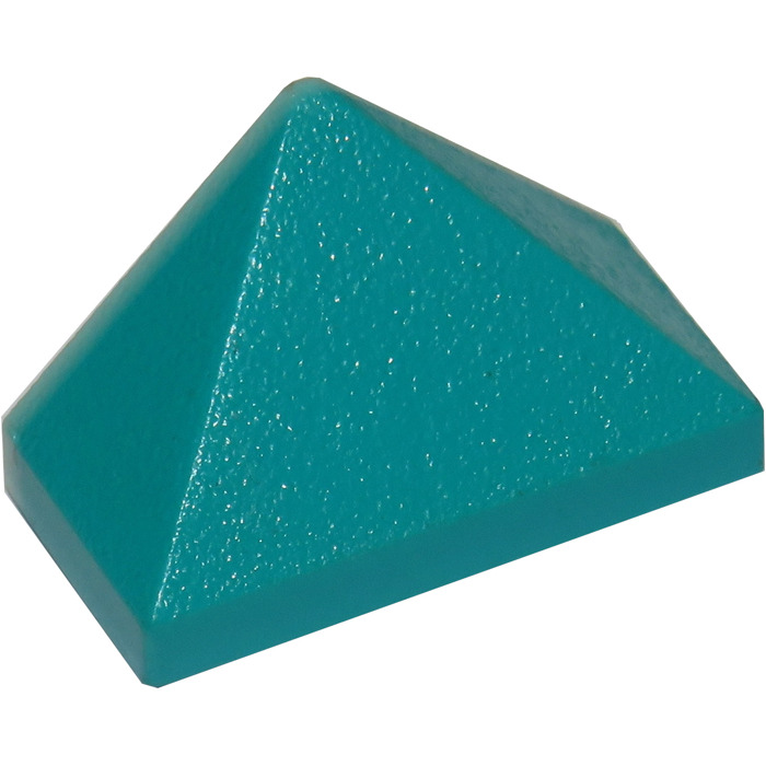 LEGO Dark Turquoise Slope 1 x 2 (45°) Triple with Inside Bar (3048 / ...