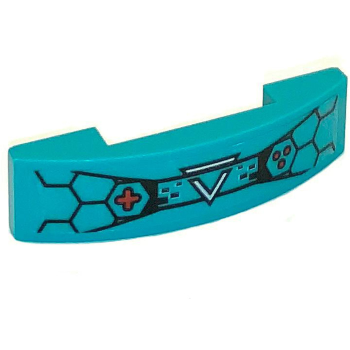 LEGO Slope 1 x 4 Curved Double with Prime Empire Logo and Game ...