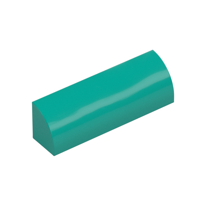 LEGO Dark Turquoise Slope 1 x 4 x 1 Curved (5849) | Brick Owl