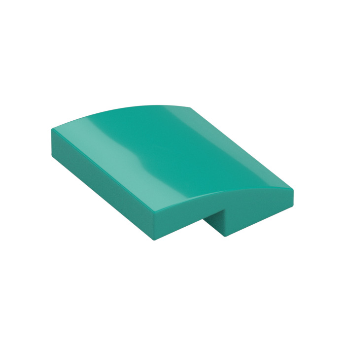 LEGO Dark Turquoise Slope 2 x 2 Curved (15068 / 118553) | Brick Owl
