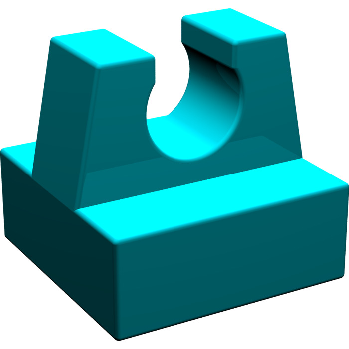 LEGO Tile 1 x 1 with Clip (No Cut in Center) (2555 / 12825) | Brick Owl ...