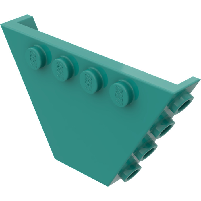 LEGO Dark Turquoise Trapezoid Tipper End without Pins (30022) | Brick Owl