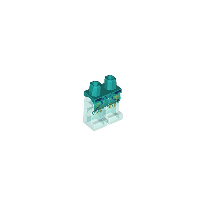 LEGO Dark Turquoise Vision with Dark Turquoise Suit Minifigure Hips and ...