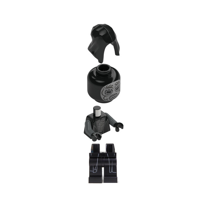 LEGO Death Eater with Hood and Gray Arms (Open Mouth) Minifigure ...