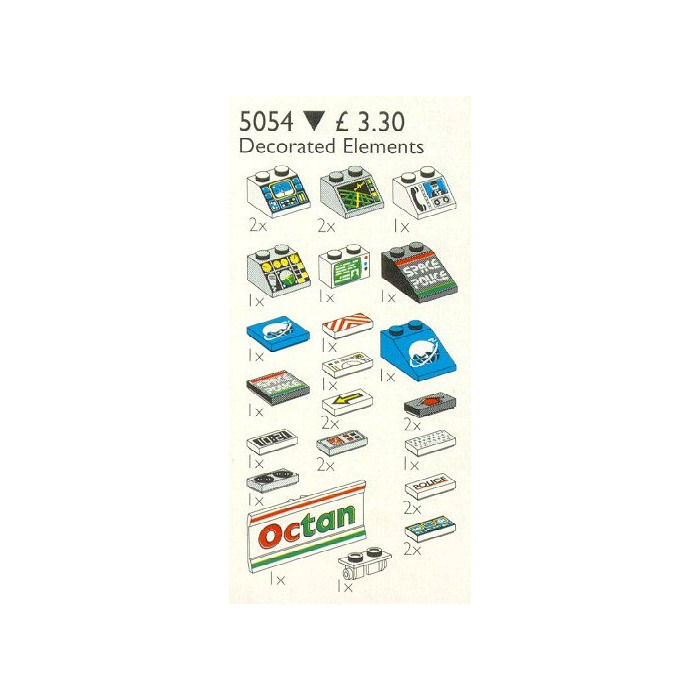 LEGO Decorated Elements Set 5054 | Brick Owl - LEGO Marketplace