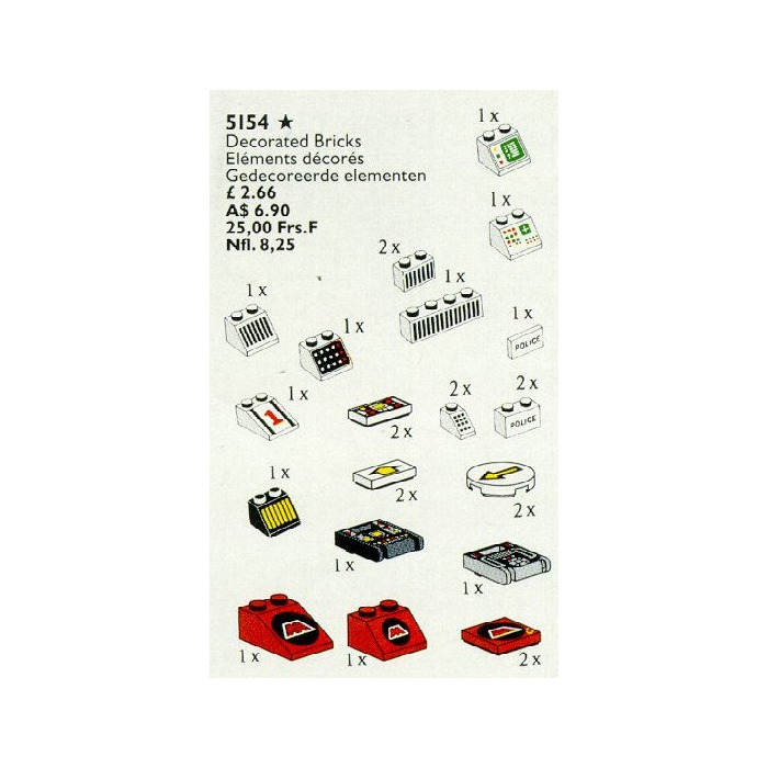 LEGO Decorated Elements Set 5154 | Brick Owl