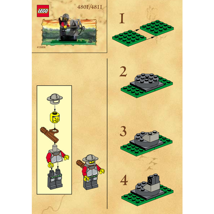 LEGO Defense Archer Set 4801 Instructions Set | Brick Owl - LEGO ...