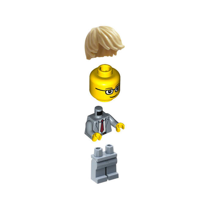 LEGO Detective Ace Brickman with Tan Tousled Hair Minifigure | Brick ...