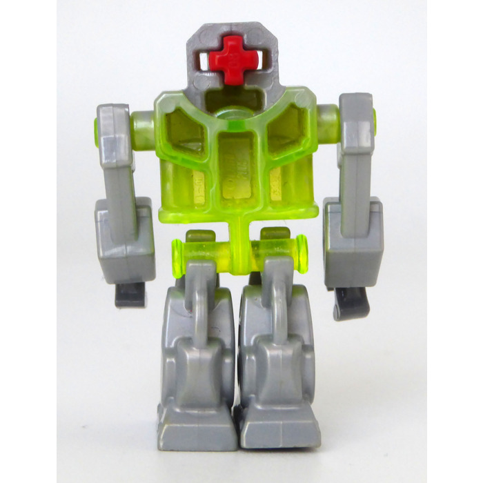 LEGO Devastator with Transparent Neon Green Torso and Red Eyes ...