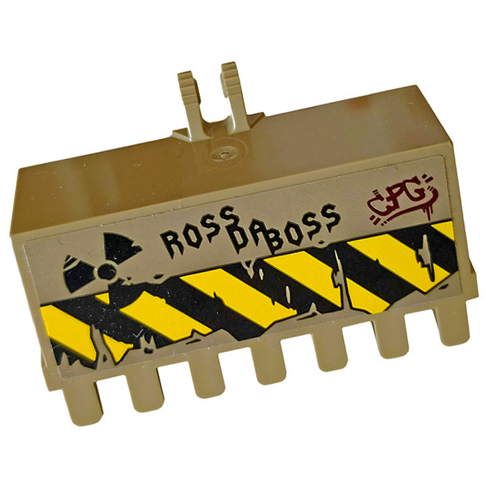 LEGO Digger Bucket 3 x 6 with Hinge with 'ROSS DA BOSS', 'CPG', Nuclear ...