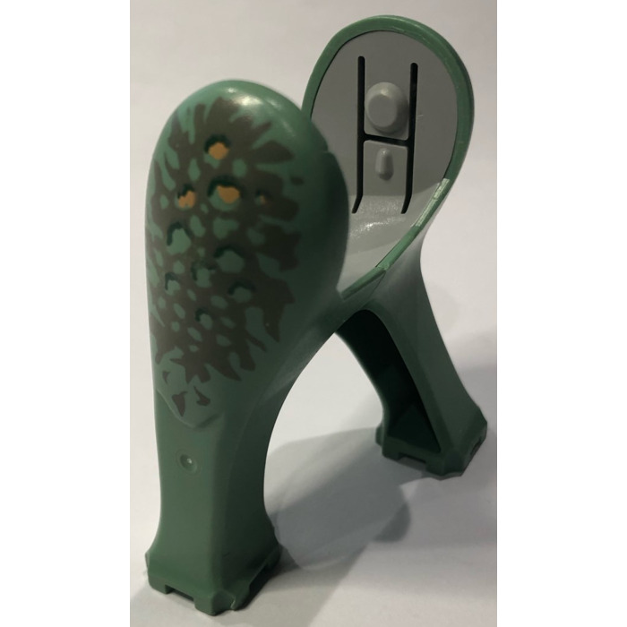 LEGO Dinosaur Legs (Long) with Dark Gray, Medium Orange and Dark Green ...