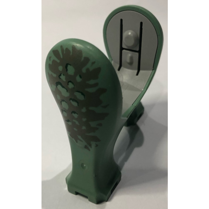 LEGO Dinosaur Legs (Short) with Dark Gray and Dark Green (40397 / 48328 ...