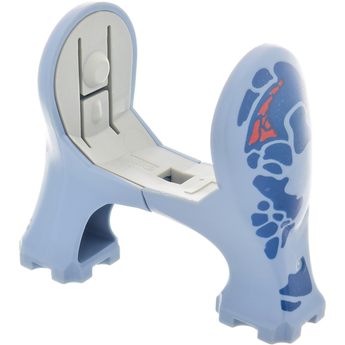 LEGO Dinosaur Legs (Short) with Dark Gray, Red and Blue (40397 / 48328 ...