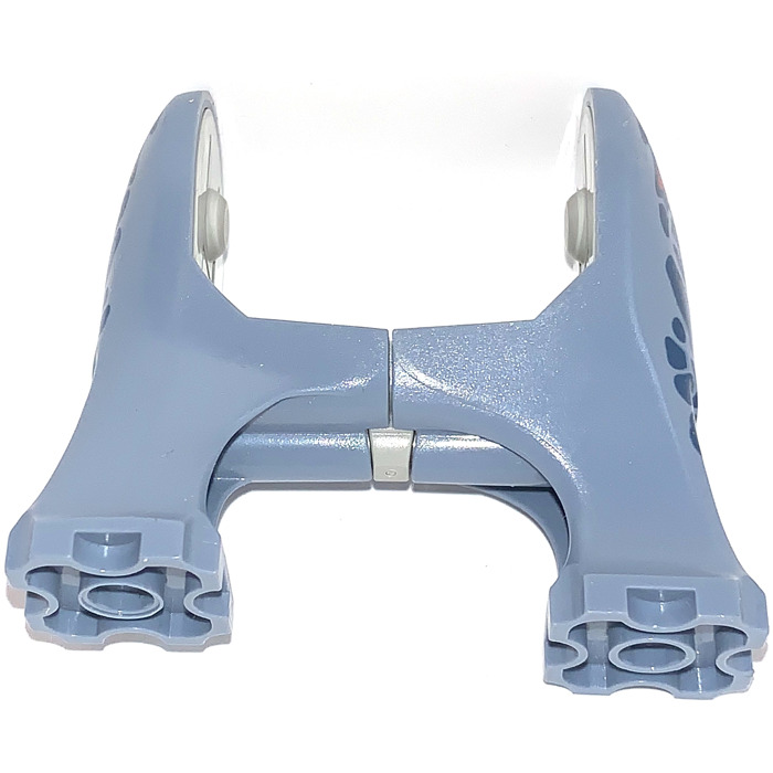 LEGO Dinosaur Legs (Short) with Dark Gray, Red and Blue (40397 / 48328 ...